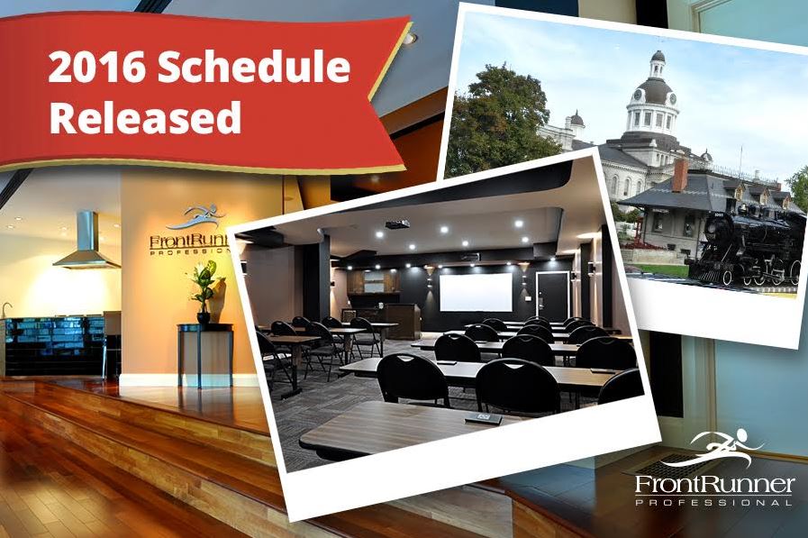 FrontRunner Professional Releases the 2016 Technology Center Schedule ...