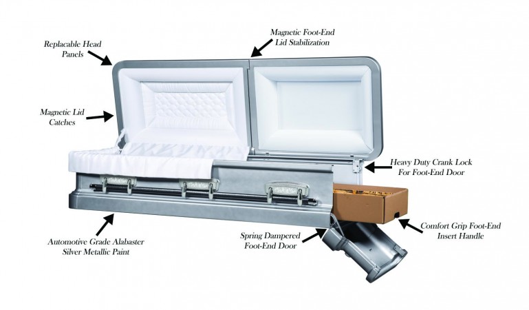 Starmark® Introduces the First Round End Metal Ceremonial Rental Casket ...